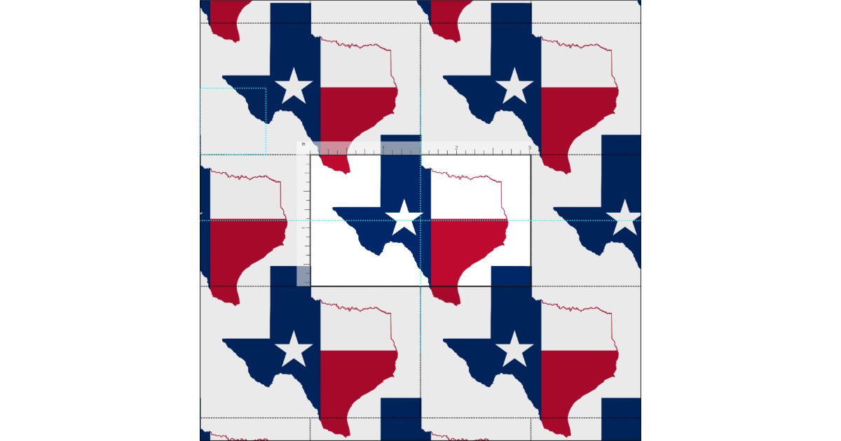 TEXAS Flag Map Outline Fabric | Zazzle
