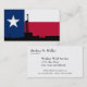 Texas Flag Oil Drilling Rig Business Card | Zazzle