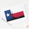Texas Flag Oil Drilling Rig Rectangular Sticker | Zazzle