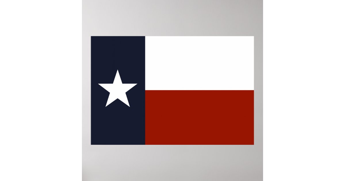 Texas Flag Poster | Zazzle