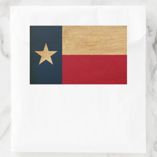 Texas Flag Rectangular Sticker | Zazzle