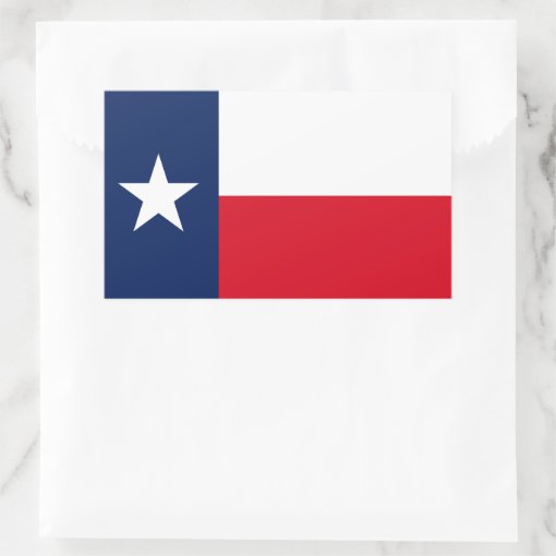 TEXAS Flag - Rectangular Sticker | Zazzle