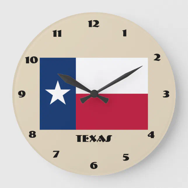 Texas Flag Wall Clock | Zazzle