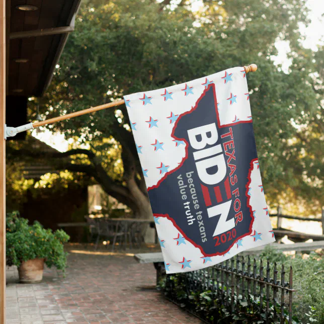 Texas for Biden 2020 Presidential Election TX Joe House Flag | Zazzle