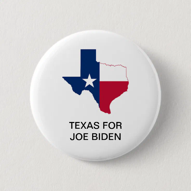 TEXAS for Joe Biden 2020 Presidential Button | Zazzle
