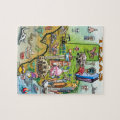 Texas Fun Map Jigsaw Puzzle | Zazzle