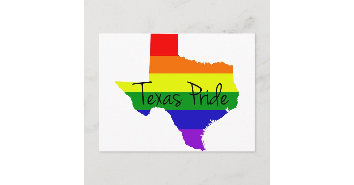Texas Gay Pride Postcard | Zazzle