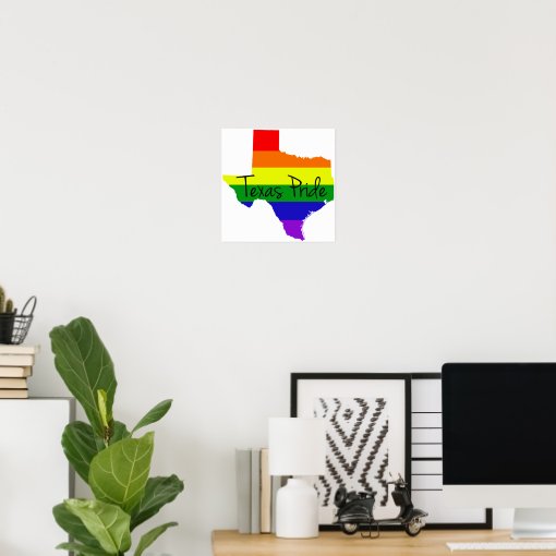 Texas Gay Pride Poster | Zazzle