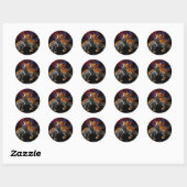 Texas Ghost Rider Classic Round Sticker | Zazzle