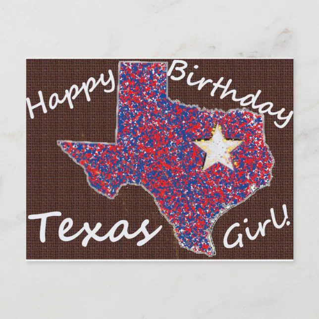 Texas Girl Postcard | Zazzle