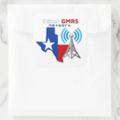 Texas GMRS Network - 3" Decals Square Sticker | Zazzle