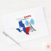 Texas GMRS Network - 3" Decals Square Sticker | Zazzle