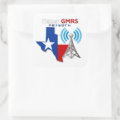 Texas GMRS Network - 3" Decals Square Sticker | Zazzle