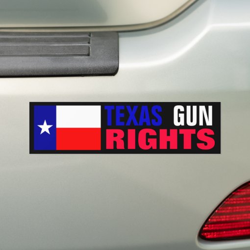 Texas Gun Rights Bumper Sticker | Zazzle
