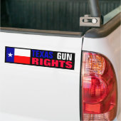Texas Gun Rights Bumper Sticker | Zazzle