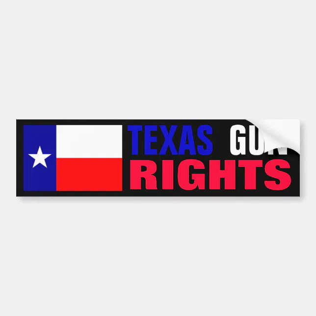 Texas Gun Rights Bumper Sticker | Zazzle