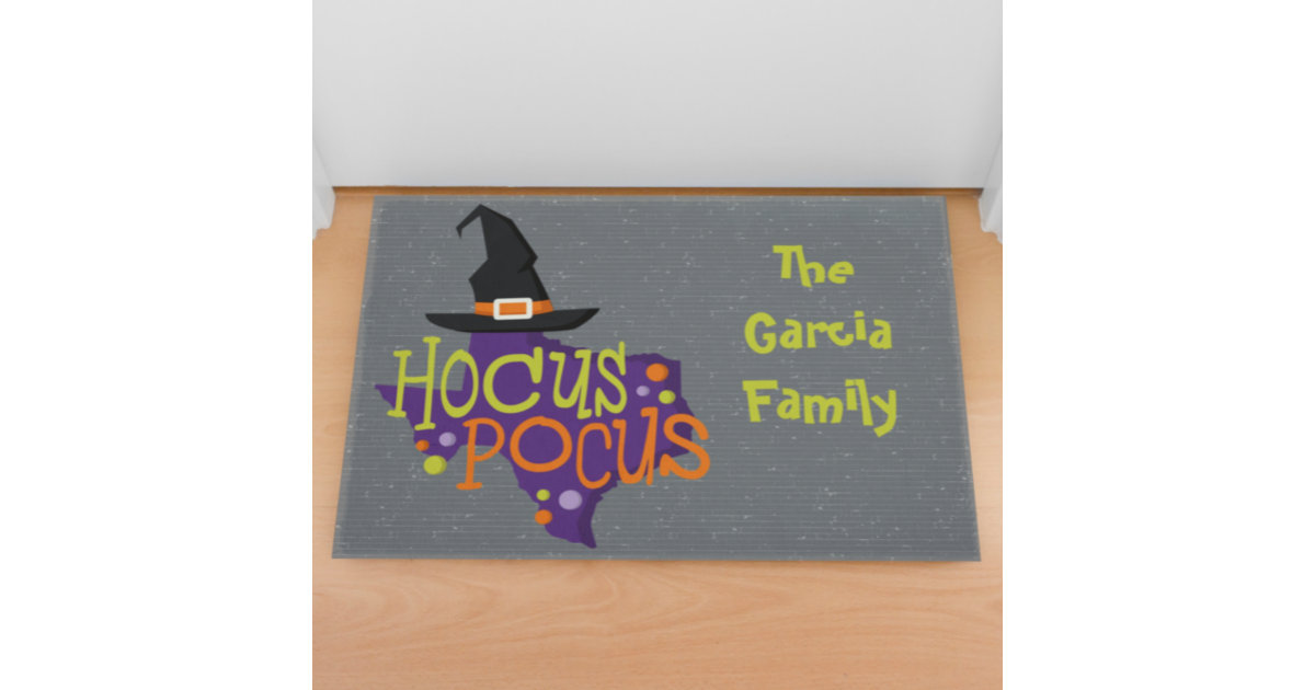 Texas Hocus Pocus Halloween Doormat | Zazzle