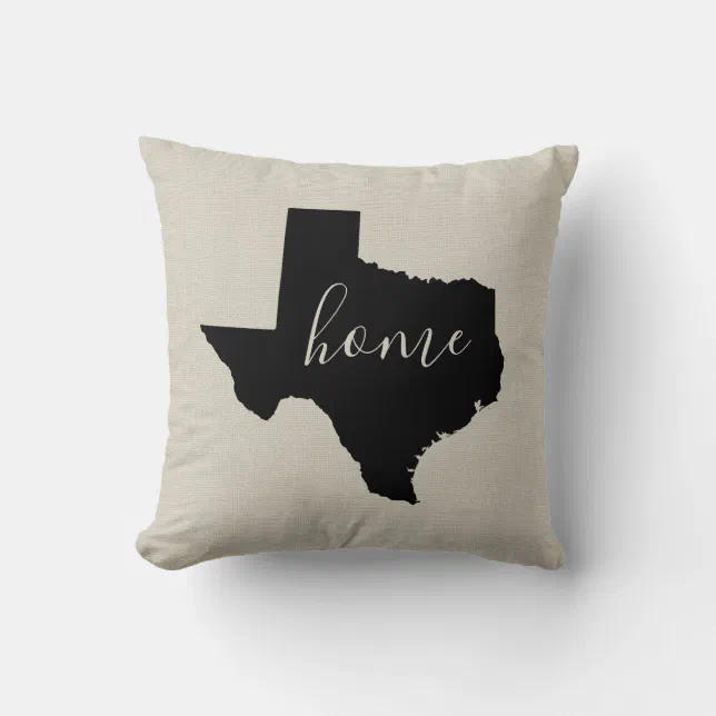 Texas Home State Throw Pillow | Zazzle