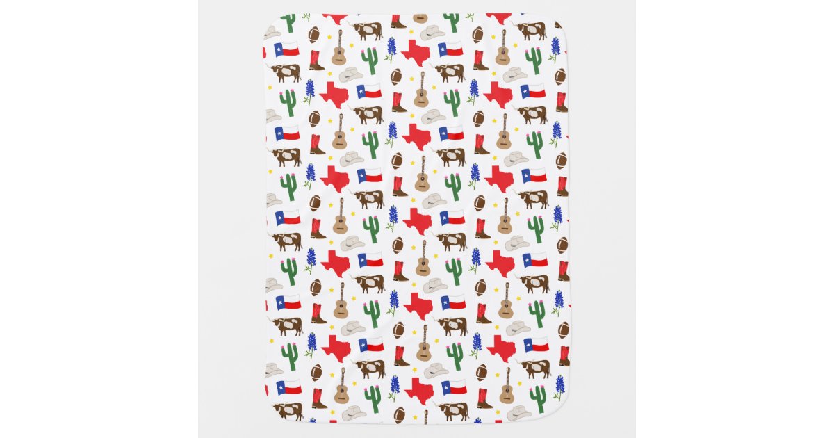 Texas Icons Baby Blanket | Zazzle