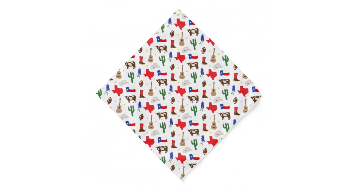 Texas Icons Bandana | Zazzle