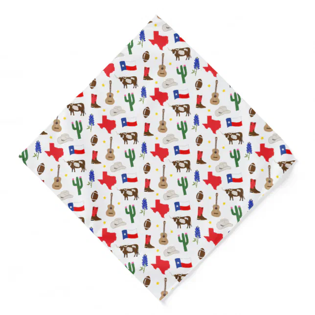Texas Icons Bandana | Zazzle