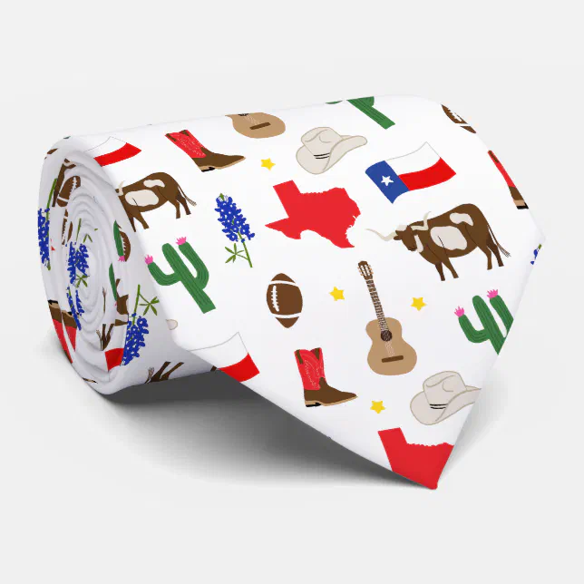 Texas Icons Neck Tie | Zazzle