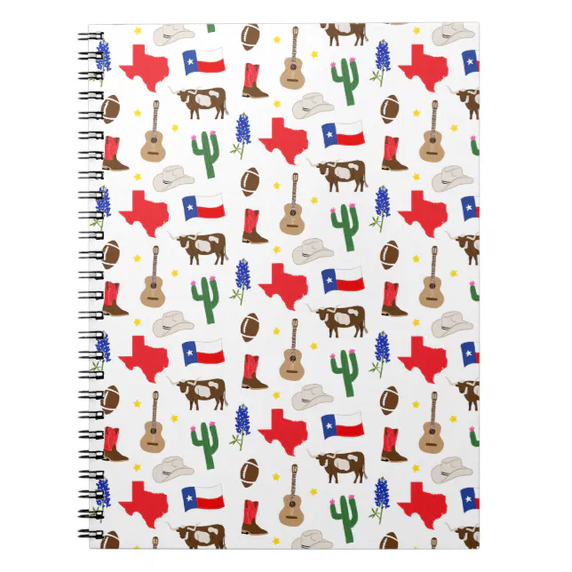 Texas Icons Notebook | Zazzle