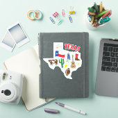 Texas Icons Sticker | Zazzle