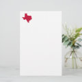 Texas in Red Stationery | Zazzle
