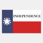 Texas Independence - Lone Star Flag Gadsden Rectangular Sticker ...