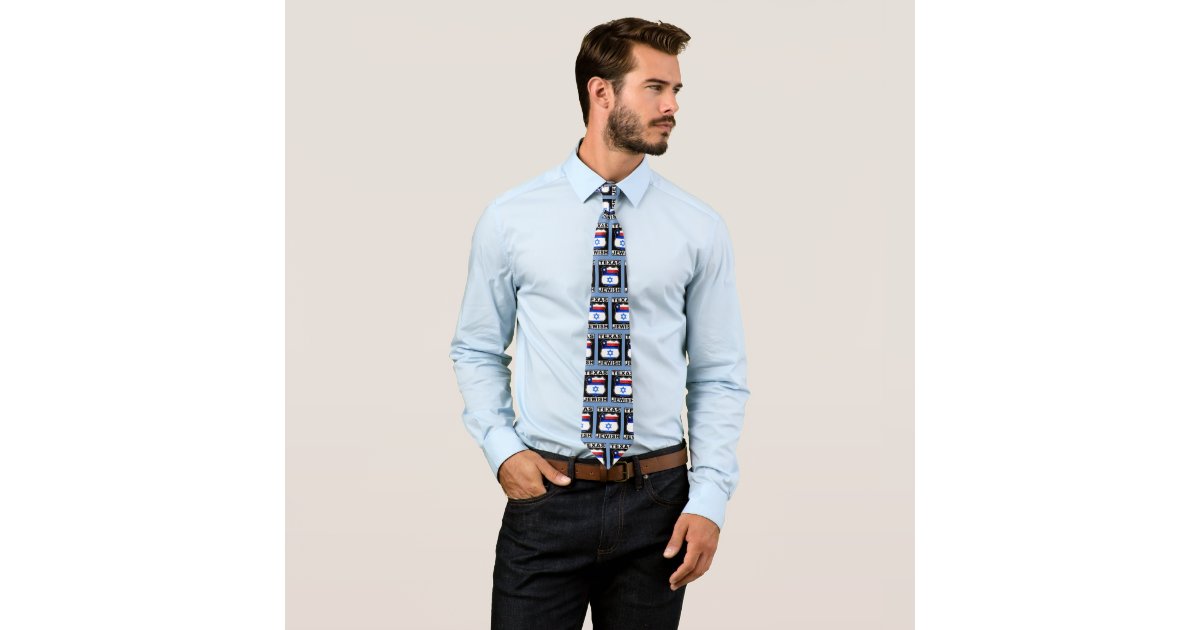 Texas Jewish American Neck Tie | Zazzle