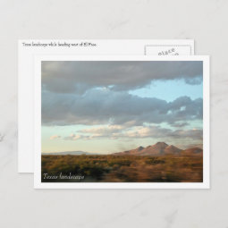 Texas Landscape Postcard | Zazzle