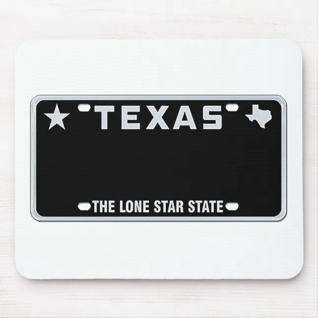 Texas License Plate Mouse Pad | Zazzle