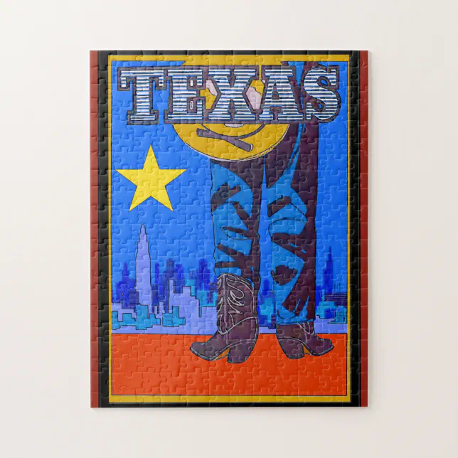 Texas Lone Star Jigsaw Puzzle | Zazzle