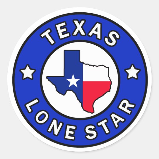 Texas Lone Star sticker | Zazzle.com