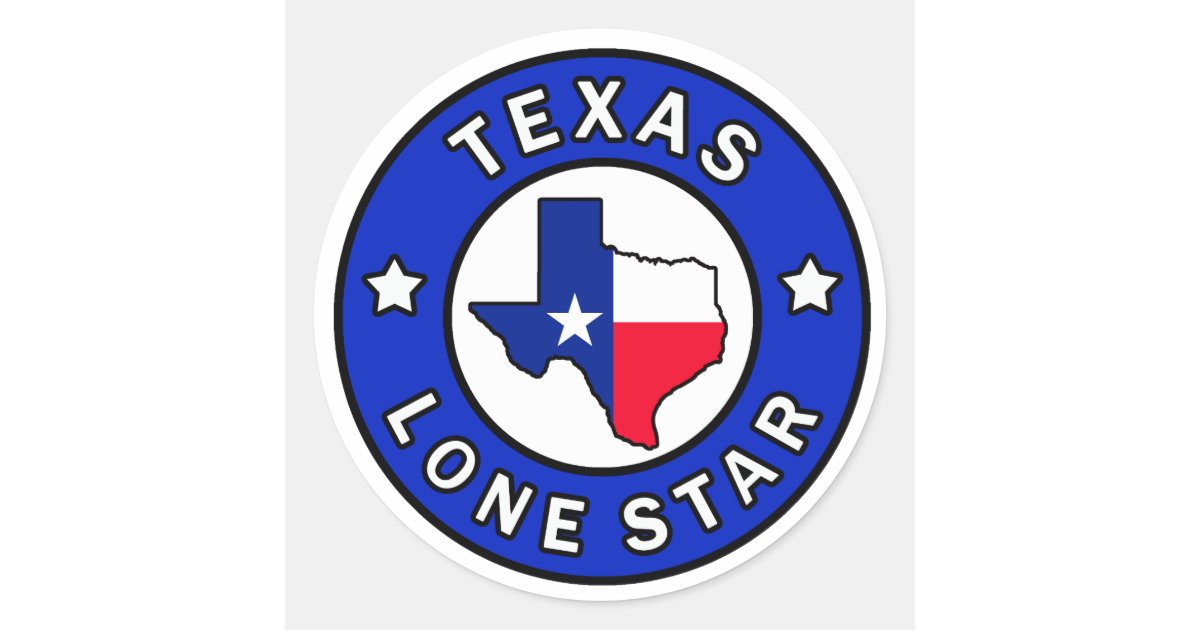 Texas Lone Star sticker | Zazzle