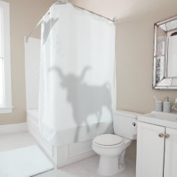 Texas Longhorn Shadow Silhouette Shadow Buddies Shower Curtain | Zazzle