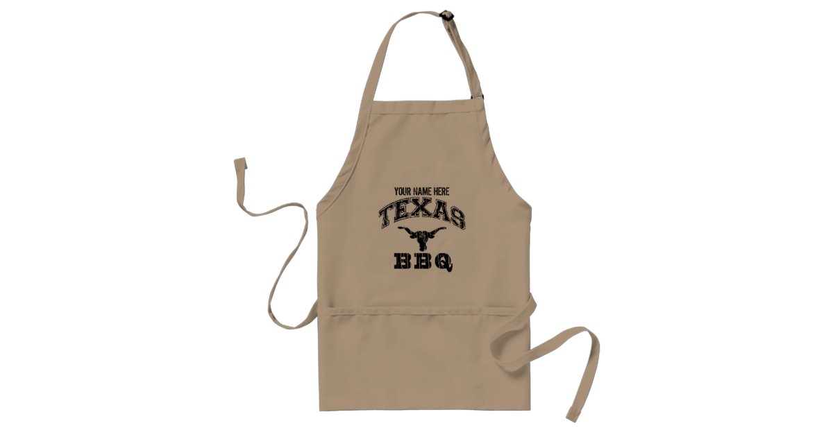 Texas Longhorns BBQ Adult Apron | Zazzle