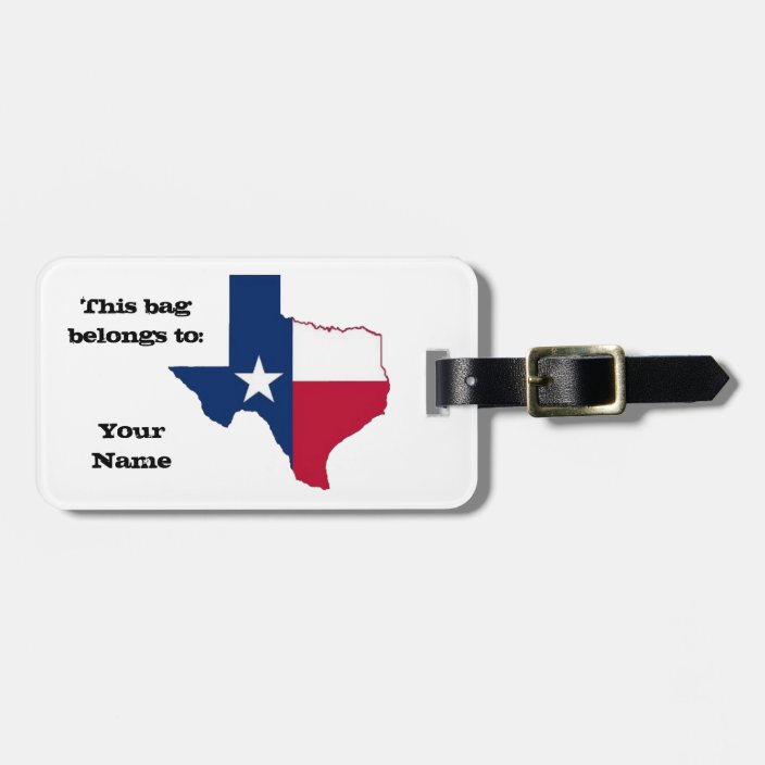 Texas Luggage Tag | Zazzle.com