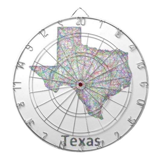 Texas map dartboard with darts | Zazzle.com