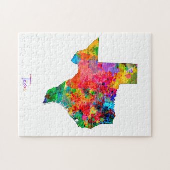 Texas Map Jigsaw Puzzle | Zazzle