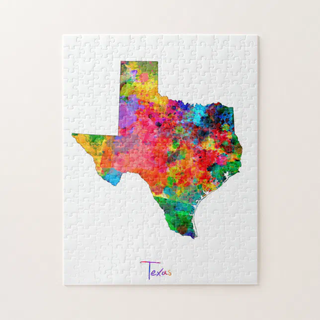Texas Map Jigsaw Puzzle | Zazzle