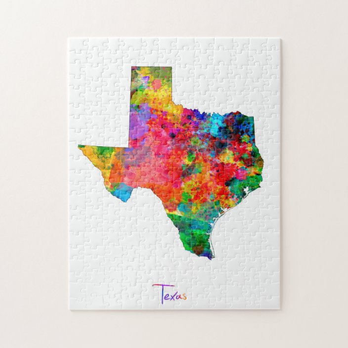 Texas Map Jigsaw Puzzle | Zazzle.com