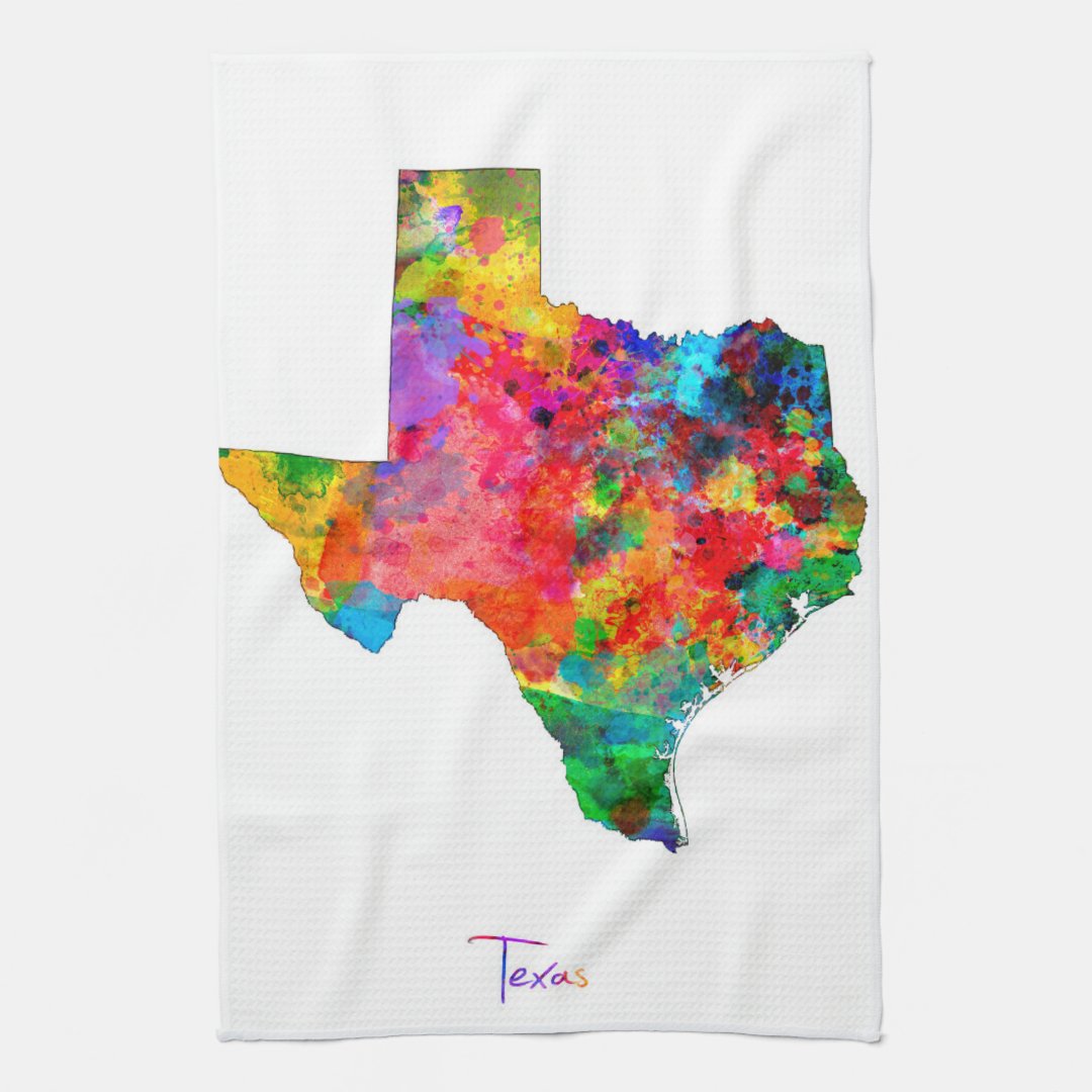 Texas Map Towel | Zazzle