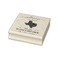Texas Minimalist Wedding Welcome Rubber Stamp | Zazzle