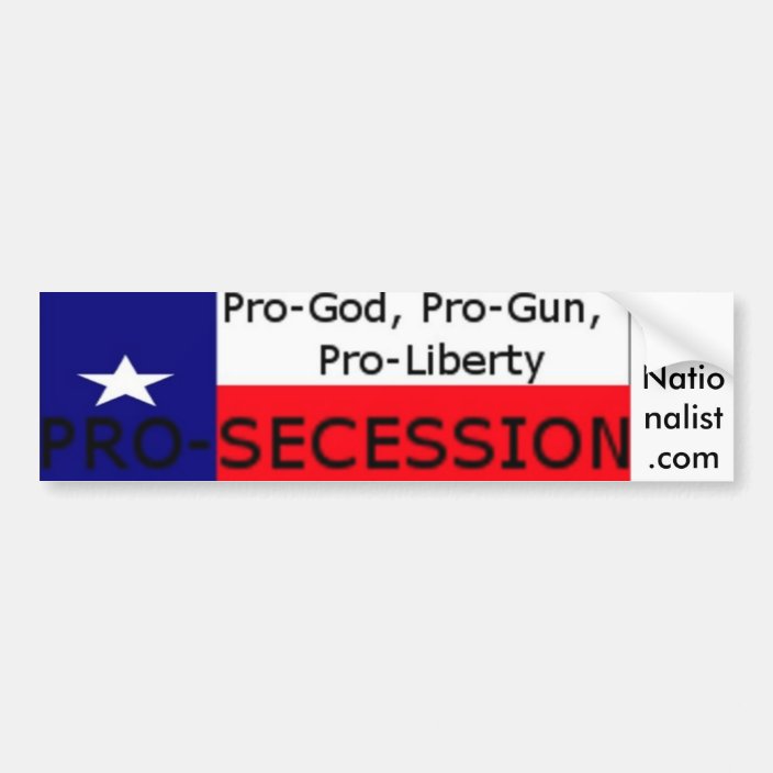 Texas Nationalist Movement Bumper Sticker | Zazzle.com