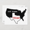 Texas / Not Texas Postcard | Zazzle
