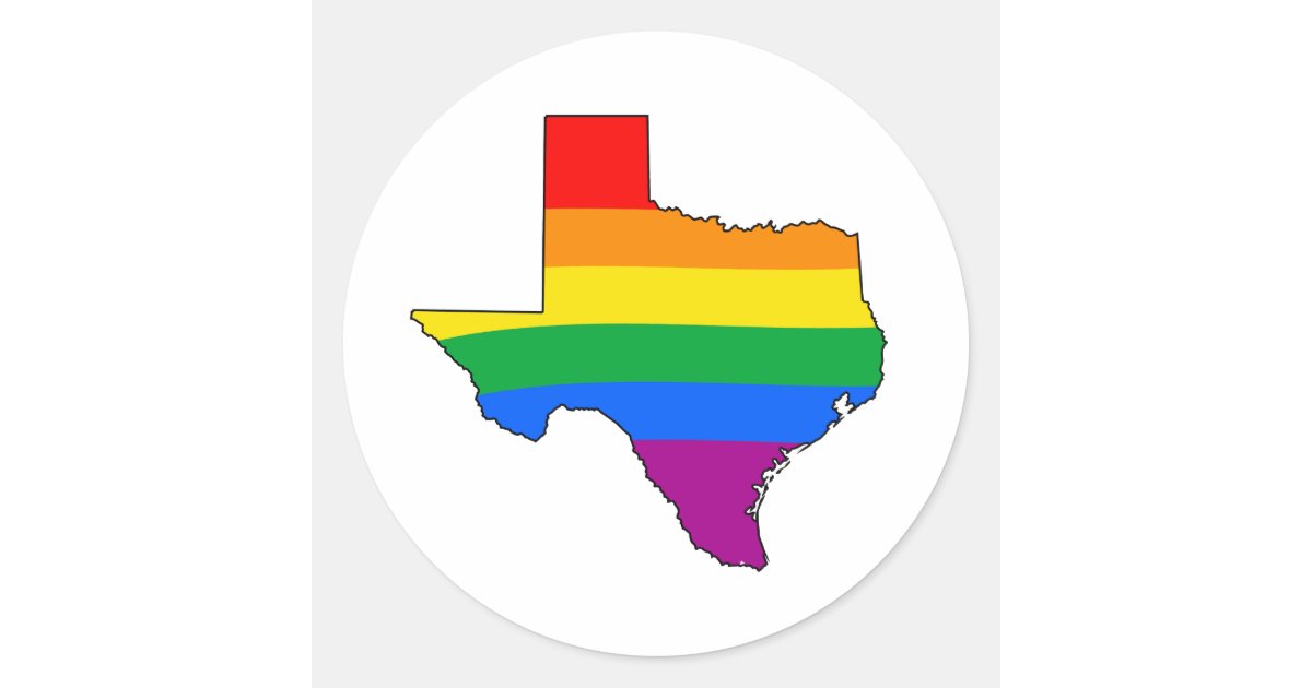 TEXAS PRIDE - CLASSIC ROUND STICKER | Zazzle