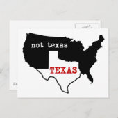 Texas Pride! Texas / Not Texas Postcard | Zazzle