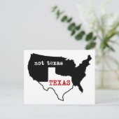 Texas Pride! Texas / Not Texas Postcard | Zazzle